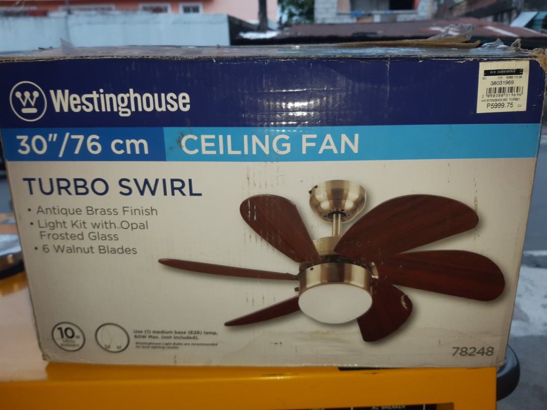 Westinghouse Ceiling fan turbo swirl, Furniture & Home Living, Lighting ...