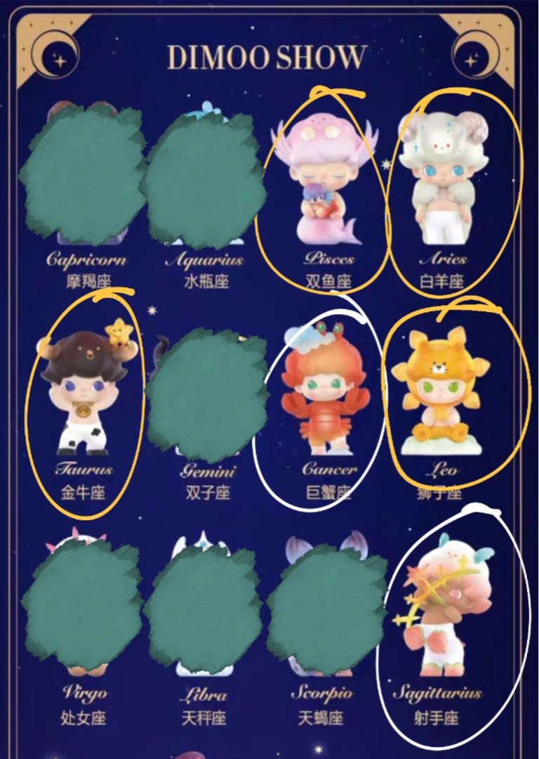 WTT: Dimoo Zodiac Cancer Sagittarius, Hobbies & Toys, Toys & Games on ...