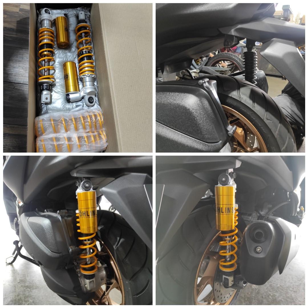 XMAX WITH OHLINS YA740 REAR SUSPENSION, Motorcycles, Motorcycle ...