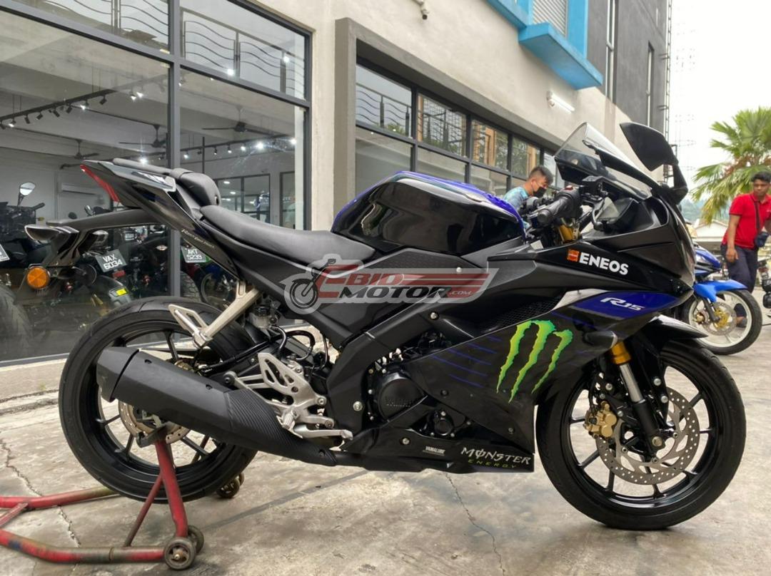 Yamaha R15 Monster ( 2021 )( No Need Repair + 100% Puas Hati ) ( MT15 ...