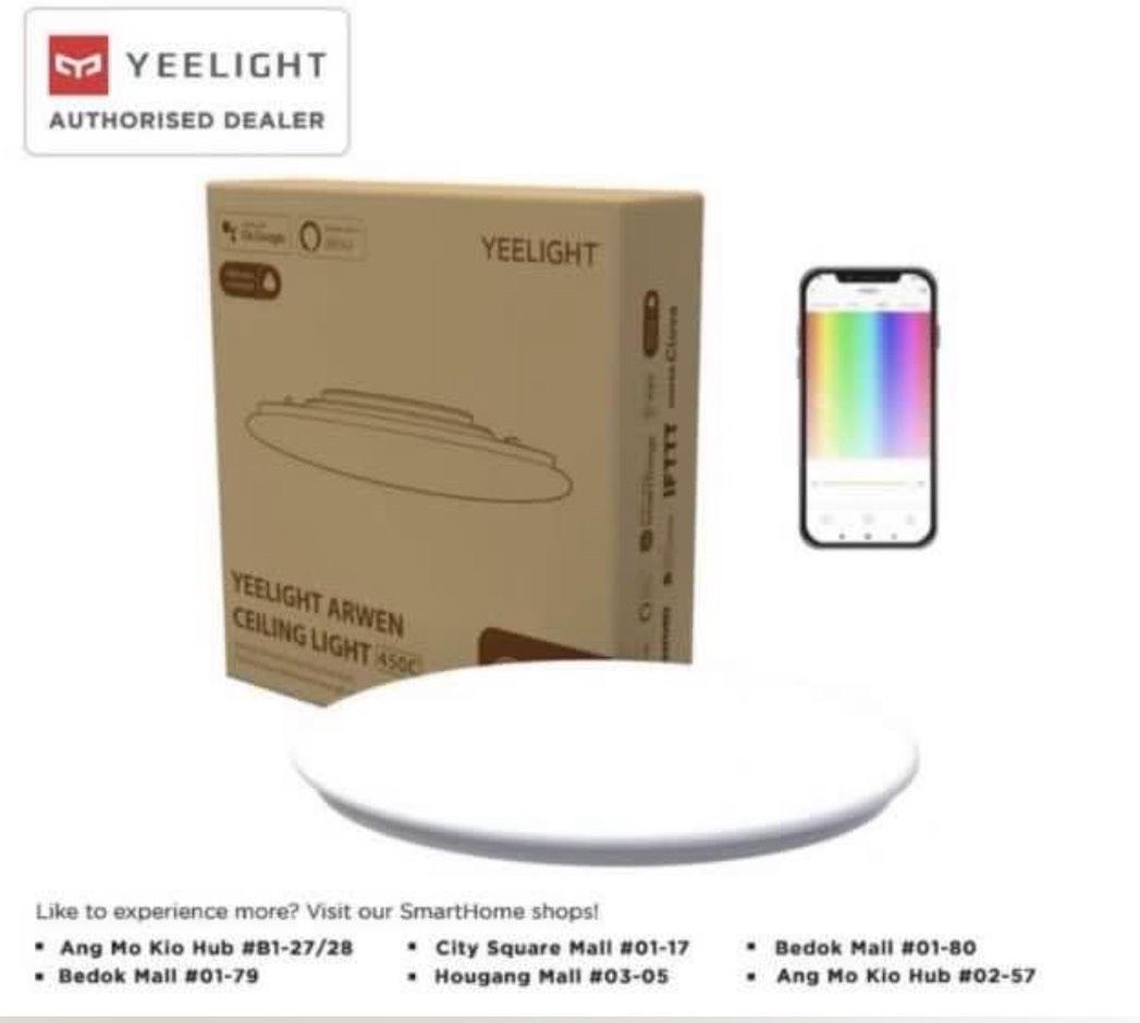 Yeelight Arwen Ceiling Light 550S YLXD013-A, Furniture & Home Living ...