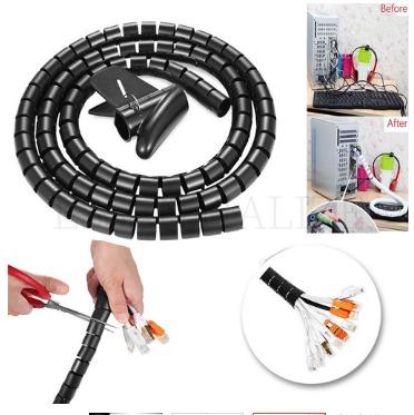 10mm, 28mm Cable Holder Organizer, Flexible Spiral Tube Cable Organizer ...