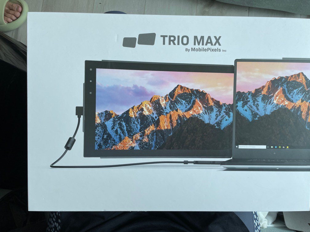 14" portable monitor- Trio Max by Mobilepixels, 電腦＆科技, 電腦周邊及配件, 電子屏幕 ...