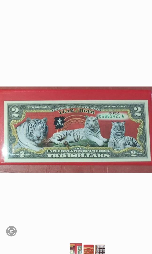 2022 US $2 Commemorative Bank Note, Hobbies & Toys, Collectibles ...