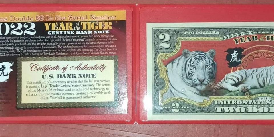2022 US $2 Commemorative Bank Note, Hobbies & Toys, Collectibles ...