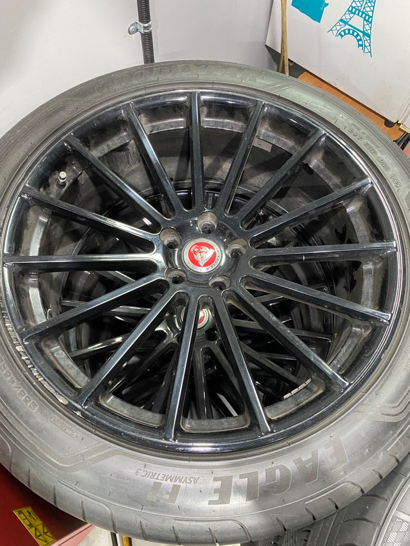 20" JAGUAR ORIGINAL RIMS N TYRES SET, Car Accessories, Tyres & Rims on ...