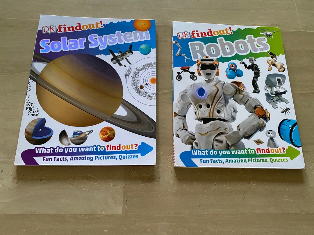 2 books for $17, DK find out Robots, Solar System, Hobbies & Toys ...