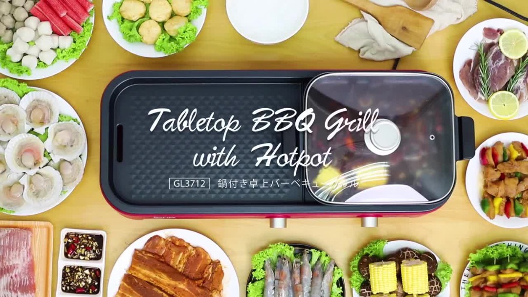 2 In 1 BBQ Grill Electric Steamboat Pot Cooker | 4.2L Hotpot Set ...