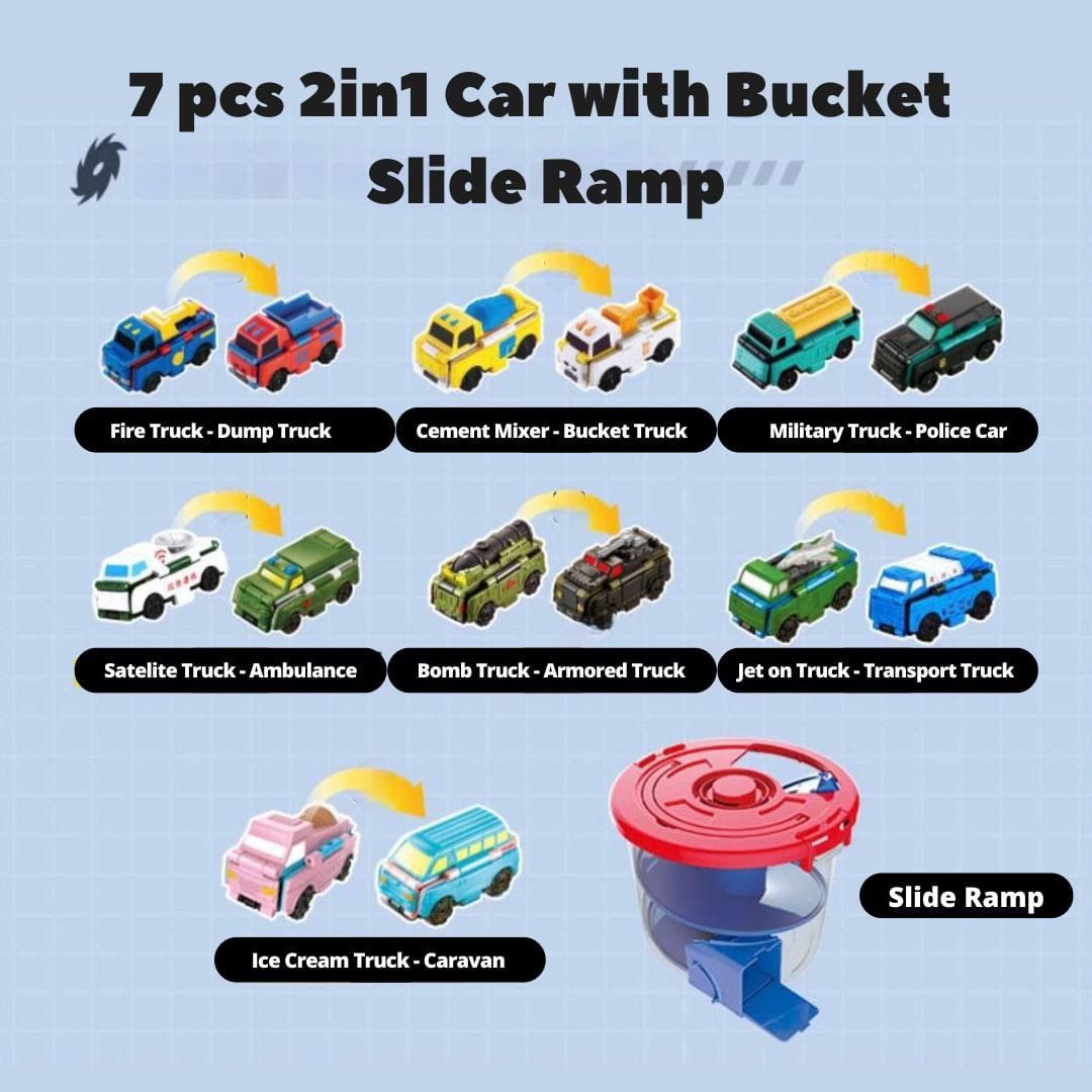 2-in-1 Cars Bucket Slide Ramo, Hobbies & Toys, Toys & Games on Carousell