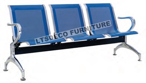 3 Seater Gang Chair office partition, Furniture & Home Living, Office ...