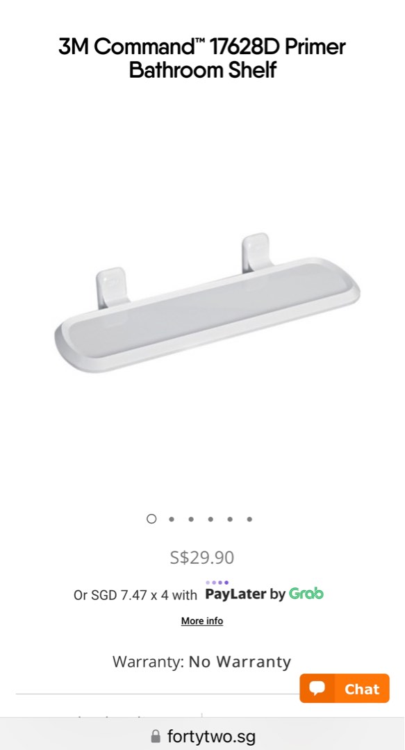 3M toiletry shelf, Furniture & Home Living, Bathroom & Kitchen Fixtures ...