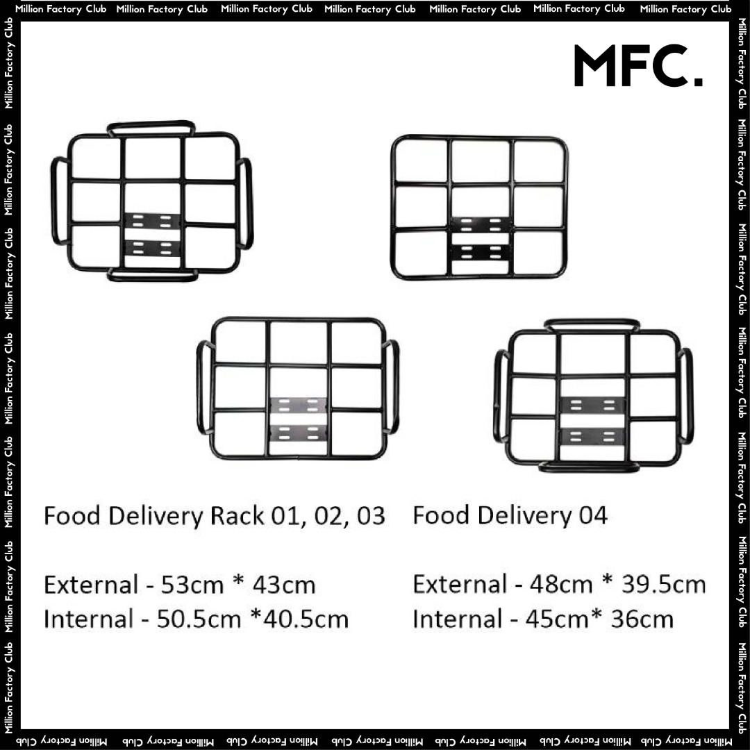 [4 Different Type of Rack] Food Delivery Thick Metal Rack 02 for ...