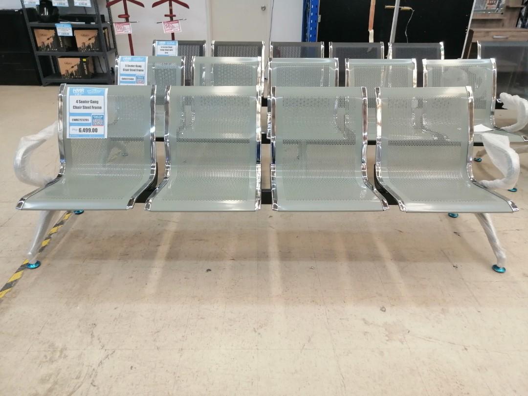 4 Seater Gang Chair, Furniture & Home Living, Office Furniture ...