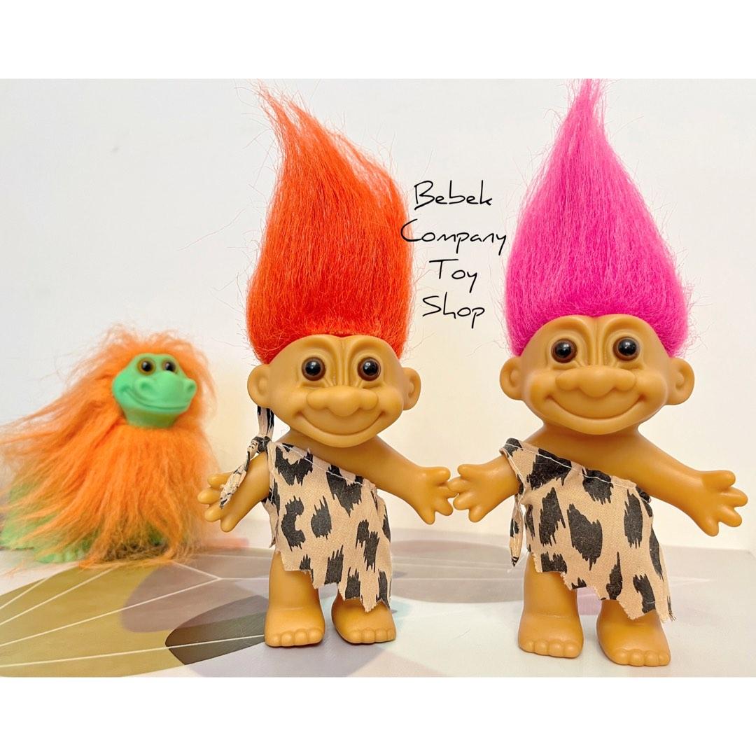 80s vintage Russ troll doll 原始人 醜娃 巨魔娃娃 幸運小子 古董玩具 玩具總動員, 書籍、休閒與玩具, 玩具、公 ...