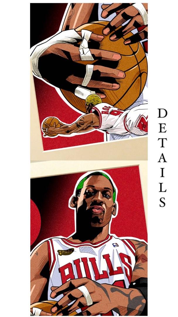 星空 Studio - Dennis Rodman Frame, Hobbies & Toys, Toys & Games on Carousell