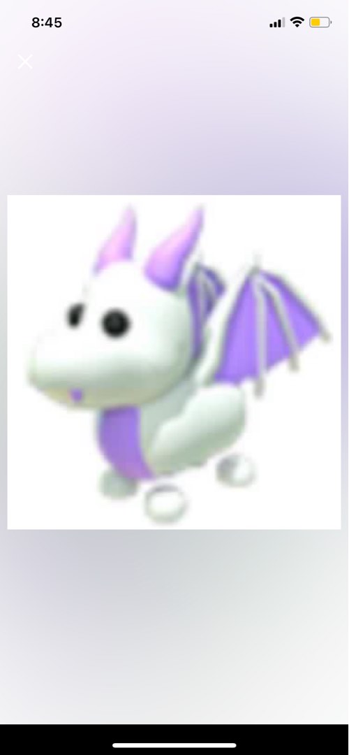 Adopt me normal Lavender dragon, Video Gaming, Gaming Accessories, In ...