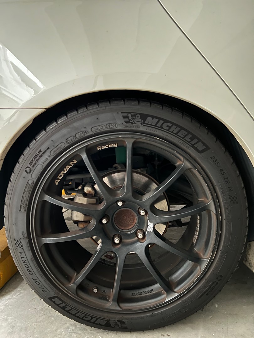 Advan Racing RZ rims, Car Accessories, Tyres & Rims on Carousell