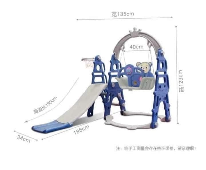 All New 238 3 in 1 Slide, Swing & Hoops Playground for Kids ( 3 in 1 ...