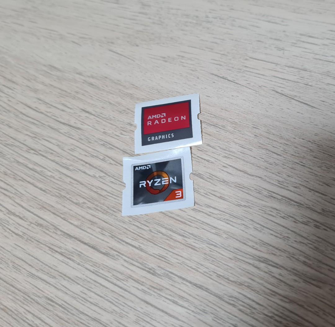 AMD CPU stickers, Computers & Tech, Parts & Accessories, Computer Parts ...