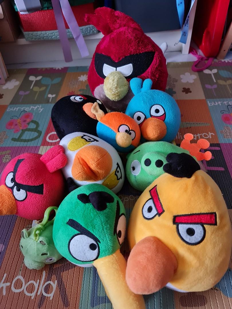 Angry birds soft plushy toys, Hobbies & Toys, Toys & Games on Carousell