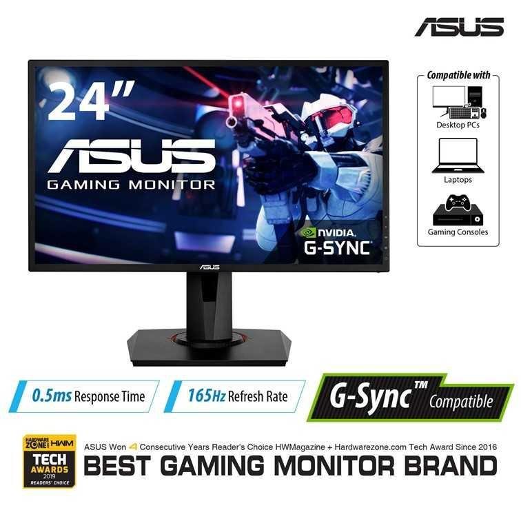 [Brand New] ASUS VG248QG 24" Full HD 0.5ms overclockable 165hz Gaming ...