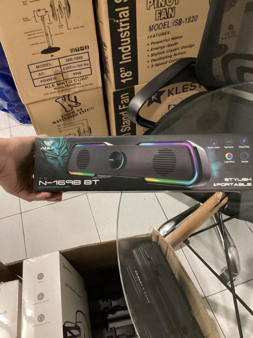 Aula N-169B BT 6 Watts Wind RGB Desktop Gaming Speaker with Bluetooth, Audio, Soundbars ...