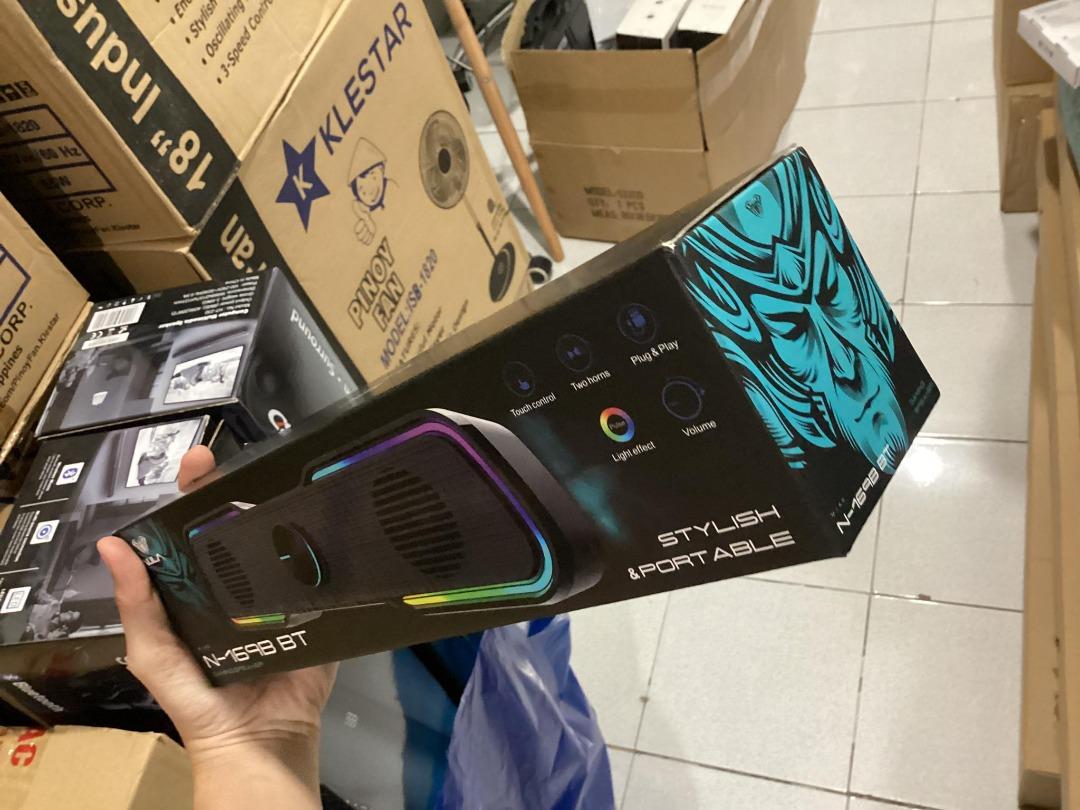 Aula N-169B BT 6 Watts Wind RGB Desktop Gaming Speaker with Bluetooth, Audio, Soundbars ...