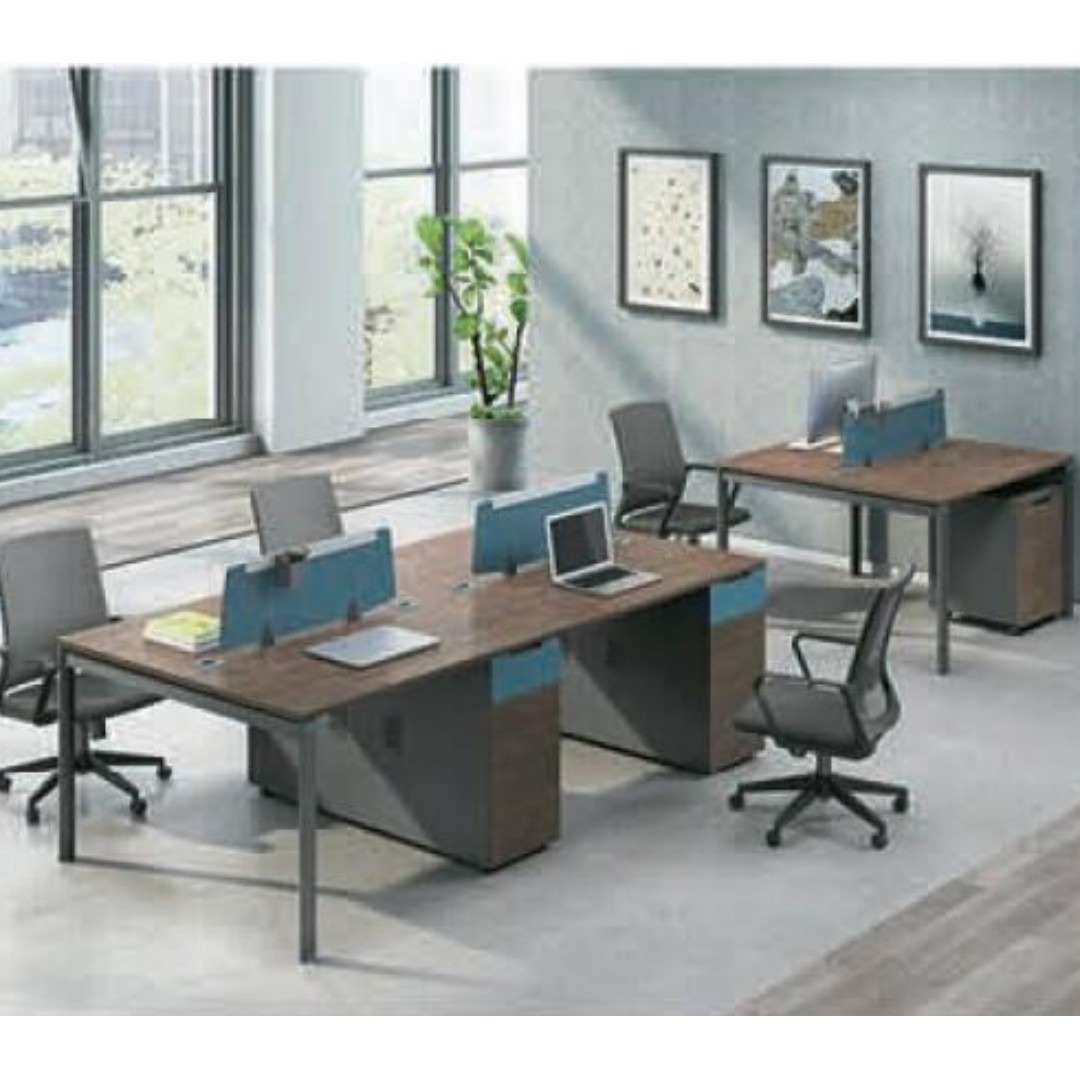 B52 Workstation w Partition, Office Table, System Furniture Cubicle ...