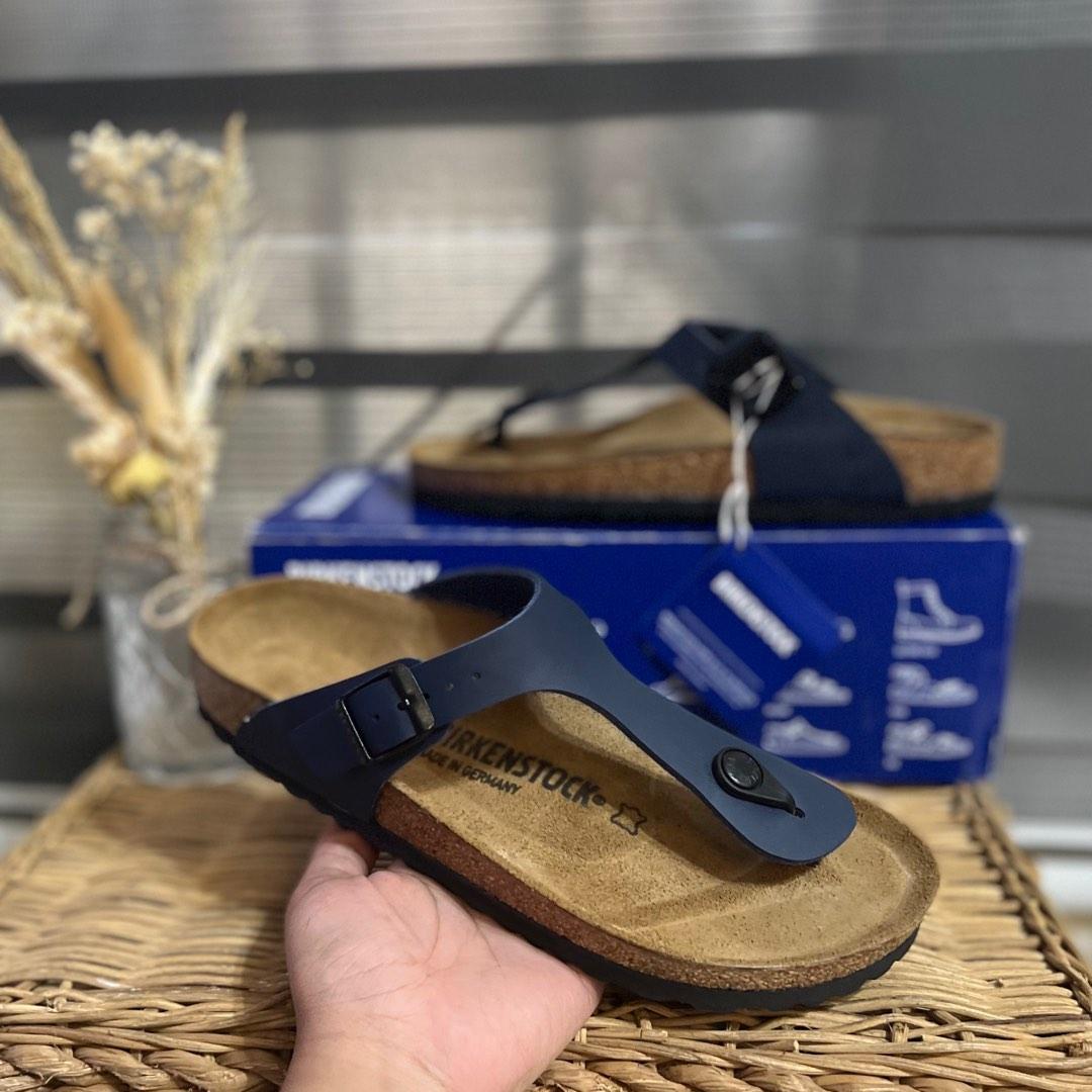 Birkenstock Gizeh Blue, Women's Fashion, Footwear, Flats & Sandals on ...