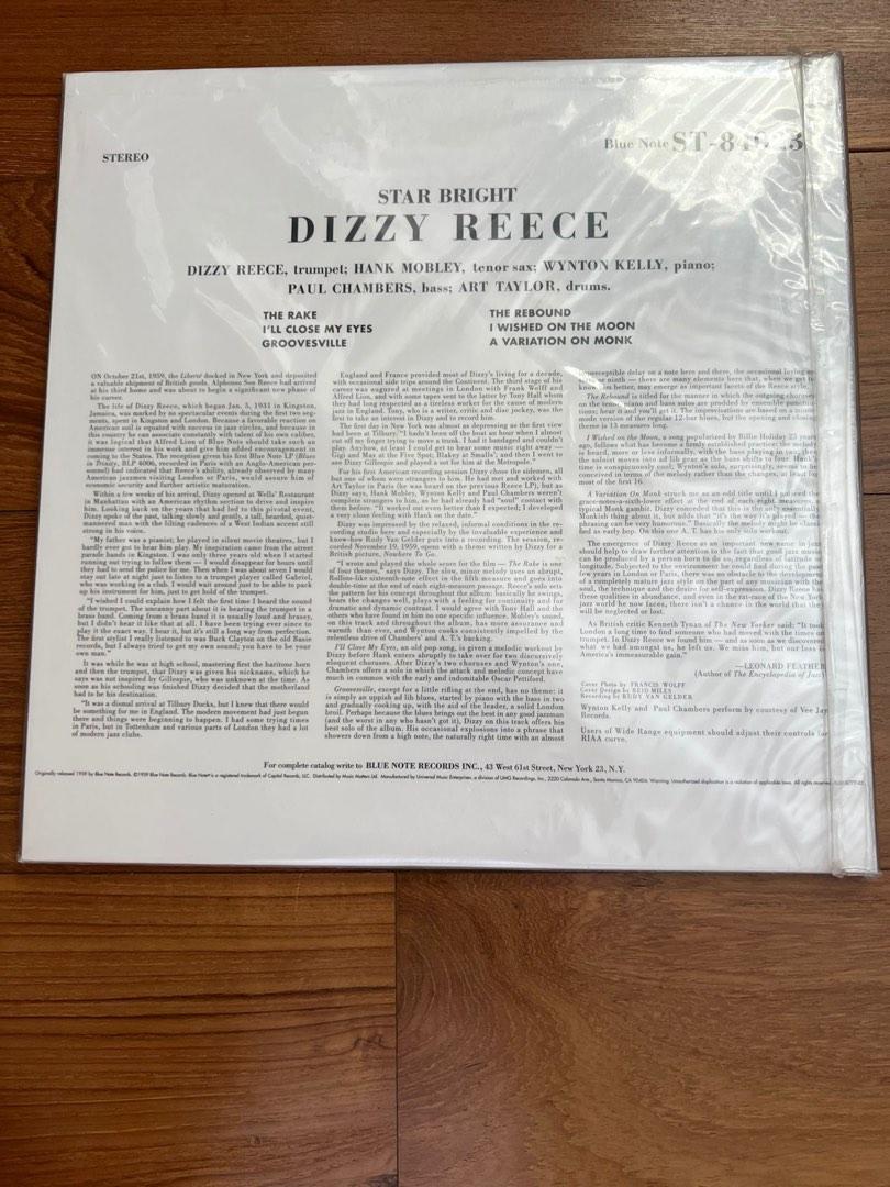 [Blue Note] Dizzy Reece - Star Bright Vinyl LP, Hobbies & Toys, Music ...