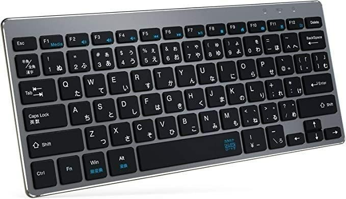 BoYata Wireless Keyboard Stainless Steel Ultra Slim Keyboard with Type ...