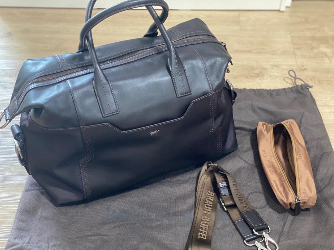 Braun Buffel Leather Duffel Bag, Men's Fashion, Bags, Backpacks on ...
