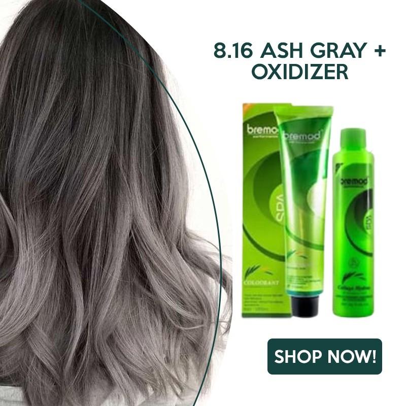 Bremod 8.16 Ash Gray with Oxidizer, Beauty & Personal Care, Hair on ...