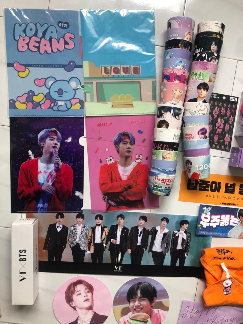 BTS posters, BT21 bag charm, BT21 figurines, BTS postcards, rm jin suga ...