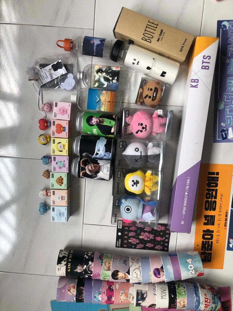 BTS posters, BT21 bag charm, BT21 figurines, BTS postcards, rm jin suga ...
