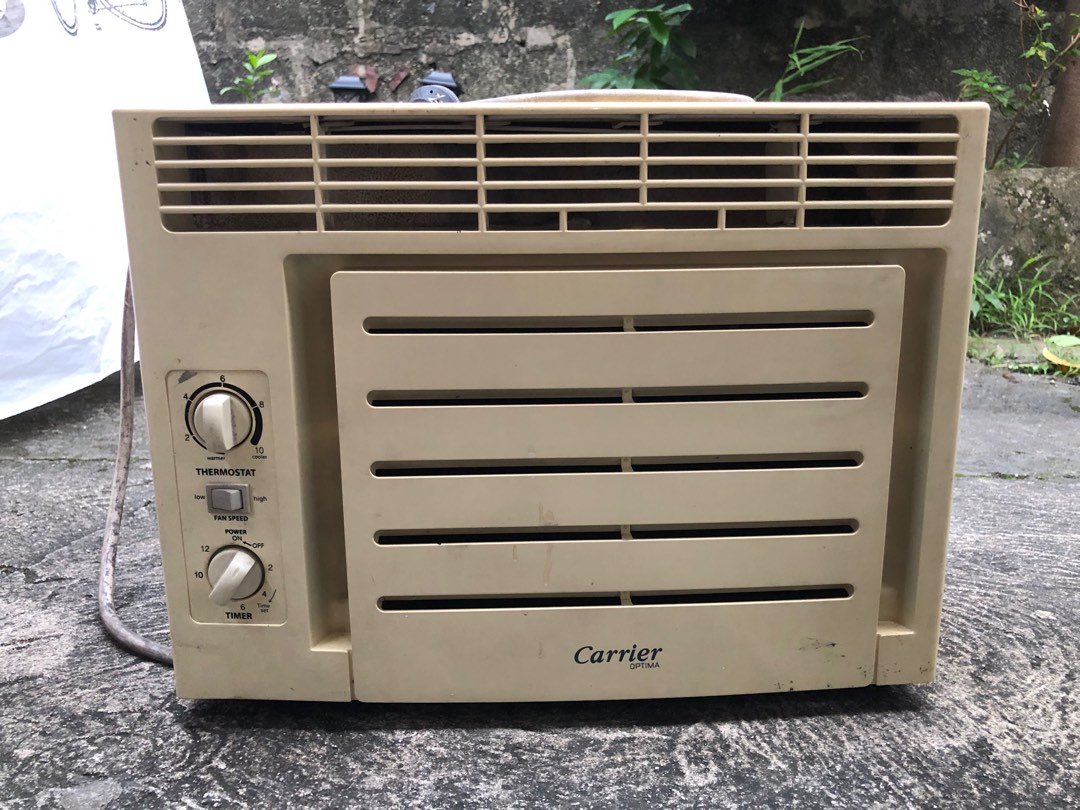 Carrier Window Type Aircon .6hp, TV & Home Appliances, Air Conditioning ...