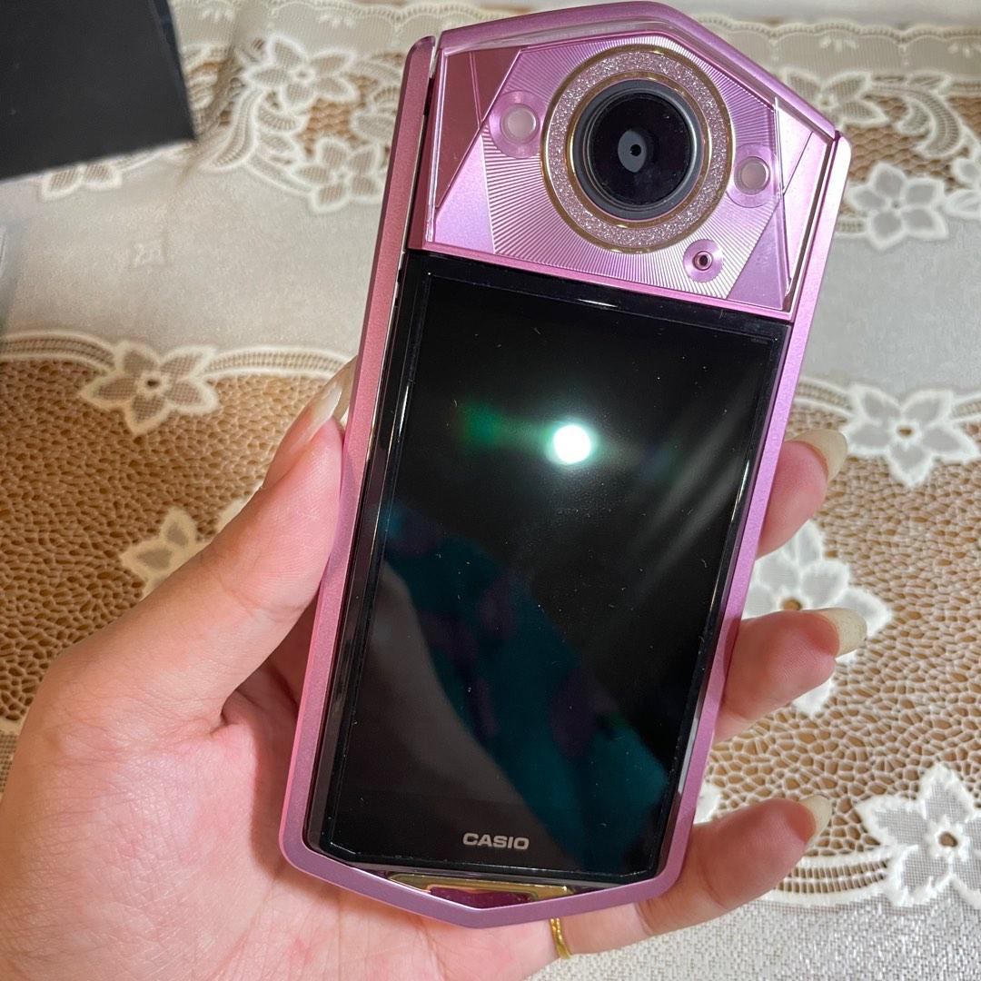 CASIO EX-TR80 卡西歐 美肌相機 自拍相機 粉紅色 翻轉相機 藍牙連線相機, 相機攝影, 相機在旋轉拍賣