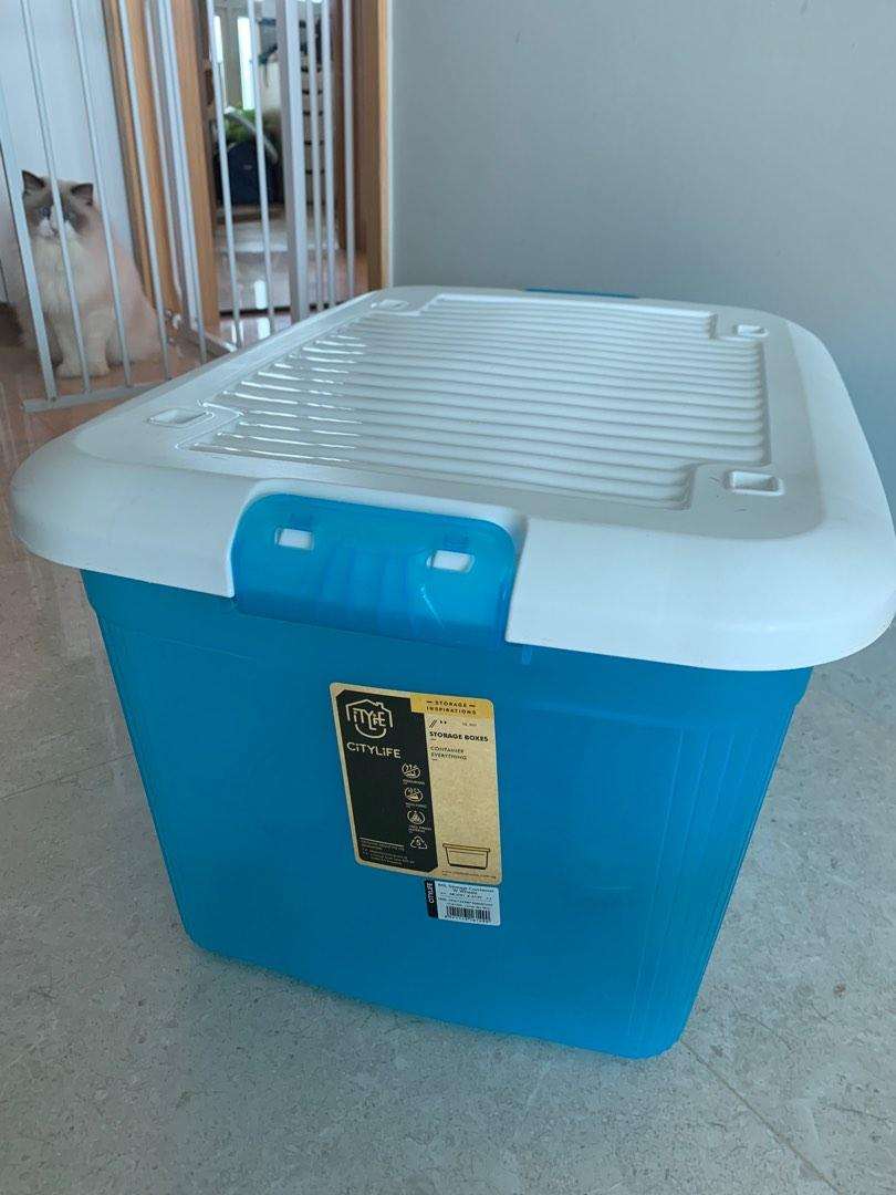 Citylife 60L storage box with wheels, Furniture & Home Living, Home ...