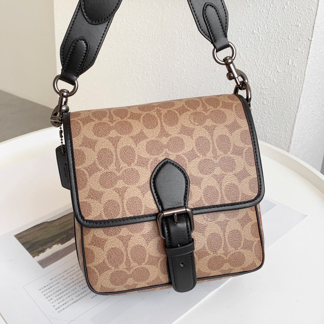 COACH FRANKIE CROSSBODY IN SIGNATURE CANVAS, Men's Fashion, Bags, Sling ...