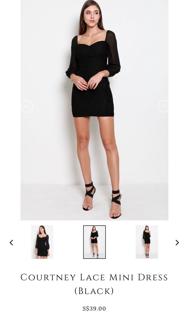 Courtney lace mini dress, Women's Fashion, Dresses & Sets, Dresses on ...