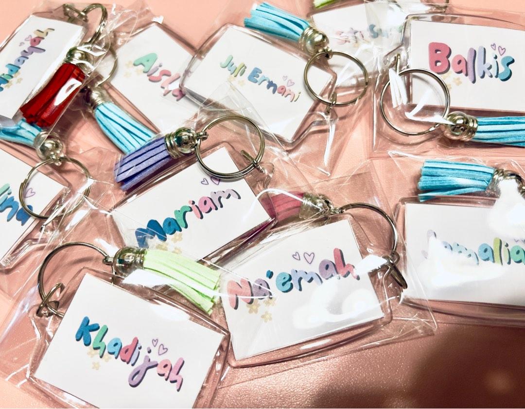 Customised Name Keychain, Hobbies & Toys, Stationery & Craft, Handmade ...