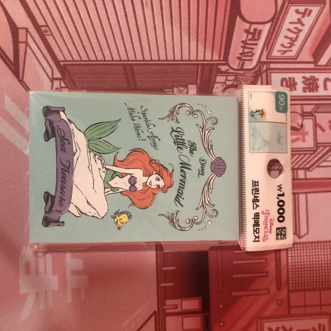DAISO KOREA ARIEL LITTLE MERMAID NOTEPAD, Hobbies & Toys, Stationary ...