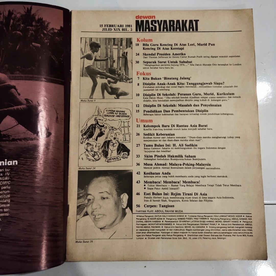 Dewan Masyarakat 15 Feb 1981 #40, Hobbies & Toys, Books & Magazines ...