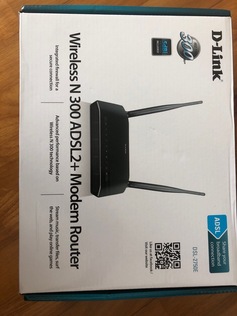 D Link Modem Router Dsl 2750e Computers And Tech Parts And Accessories