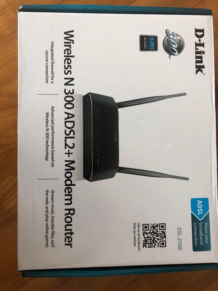 D-link Modem router DSL-2750E, Computers & Tech, Parts & Accessories ...