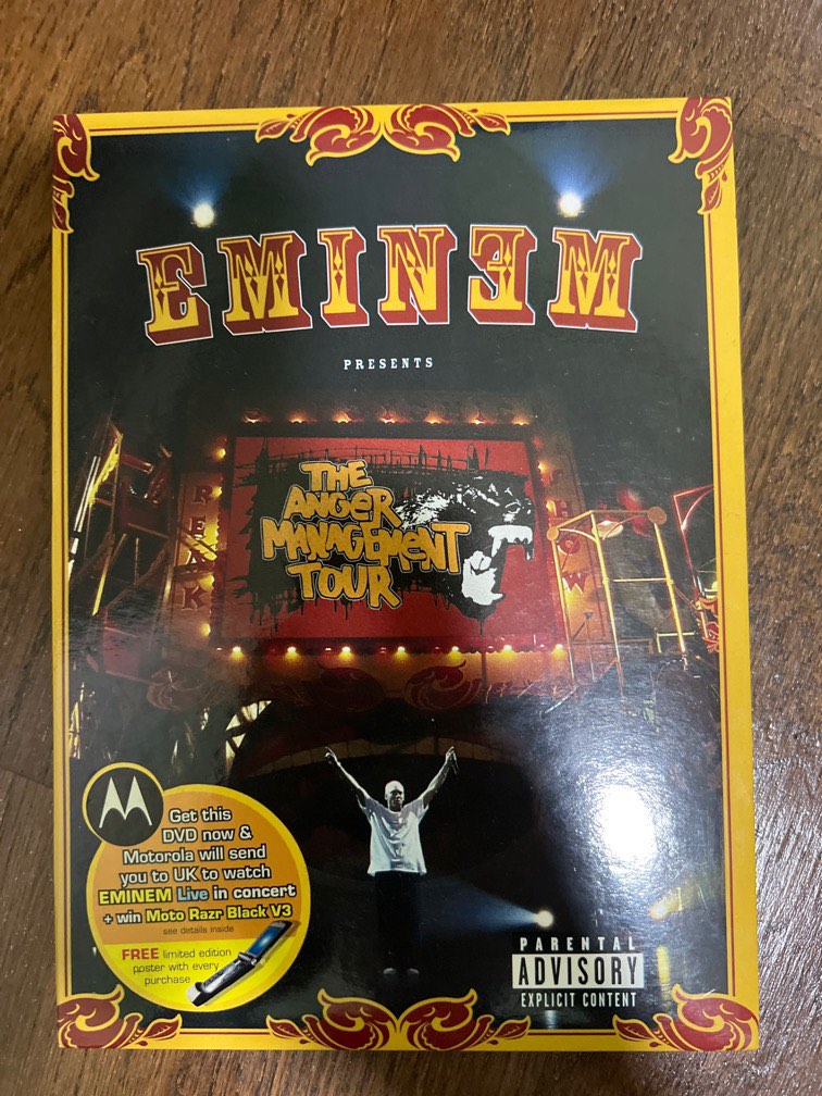 Eminem Anger Management Tour DVD, Hobbies & Toys, Music & Media, CDs ...