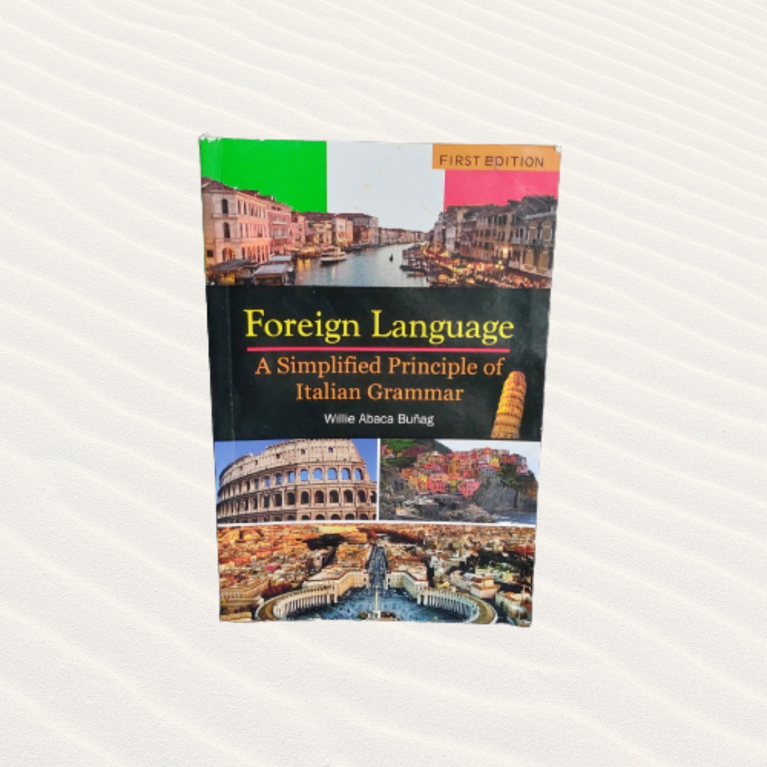 First Edition Italian grammar; Italian book self study Reading Textbook ...