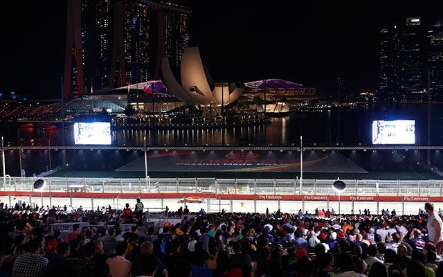 Formula1 Singapore Ticket: BAY GRANDSTAND ticket (Yellow section front ...