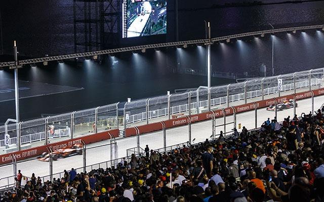 Formula1 Singapore Ticket: BAY GRANDSTAND ticket (Yellow section front ...
