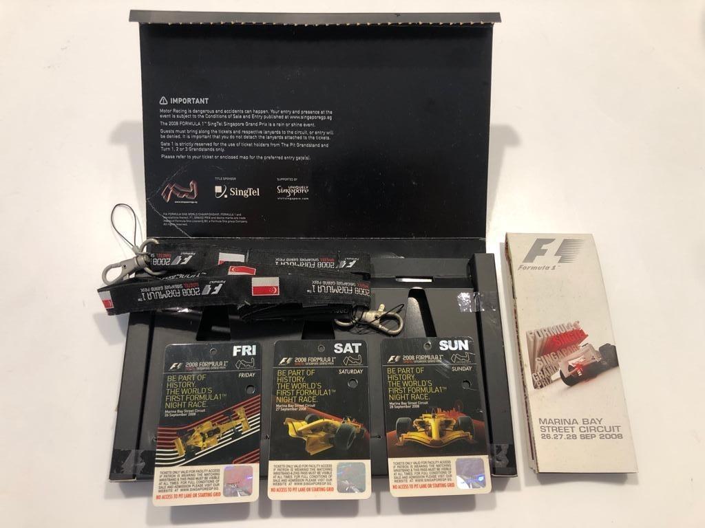 Formula 1 - Singtel Singapore Grand Prix Ticket Box Set (Bay Grandstand ...